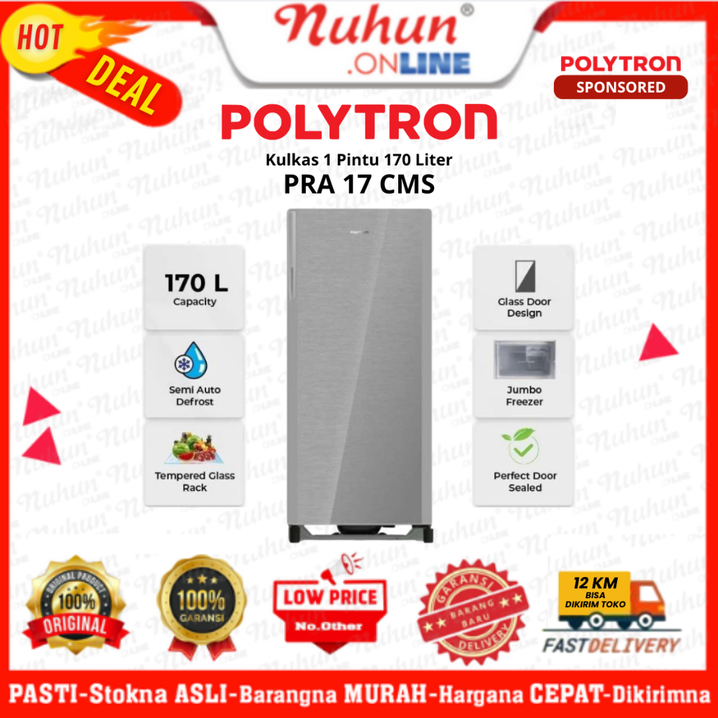Jual KULKAS POLYTRON 1 PINTU PRA 17 CMS | Shopee Indonesia