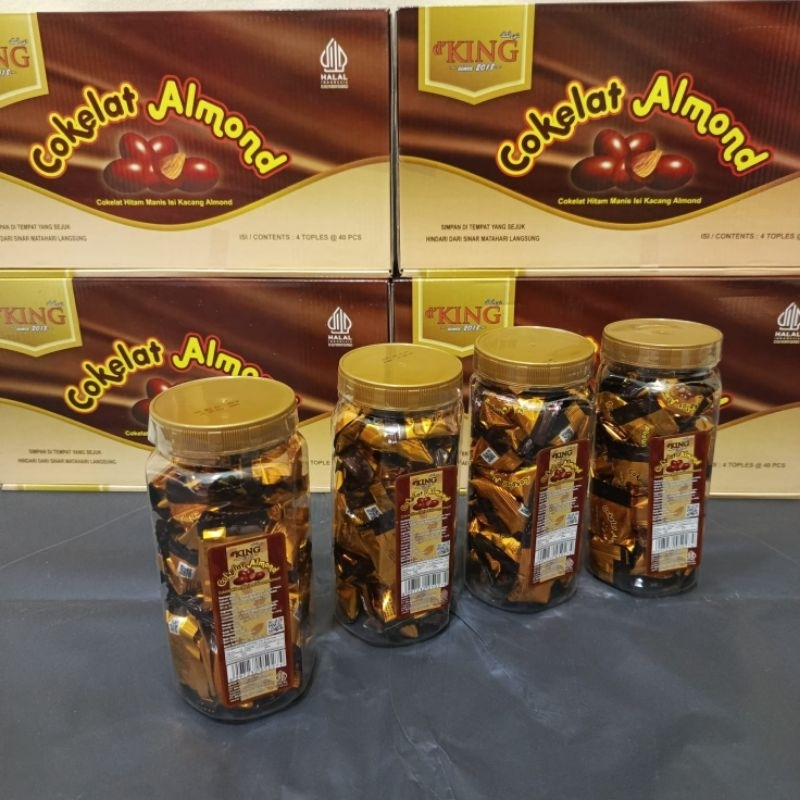 Jual Coklat ALMOND 1 Dus Isi 4 Toples Per Toples Isi 40 Pcs Sertifikasi ...