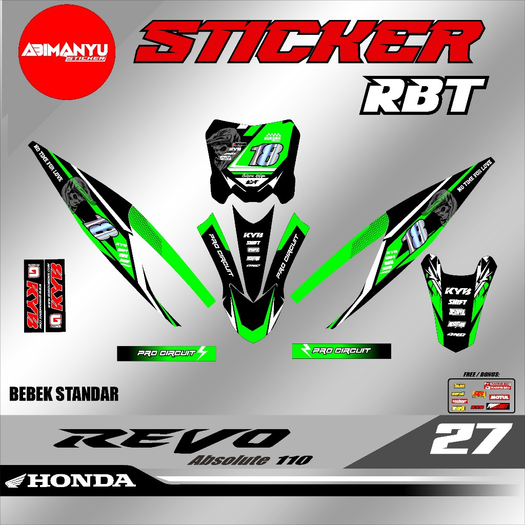 Jual Sticker SEMI FULLBODY RBT REVO ABSOLUTE RBT VEGA BEBEK MODIF ...