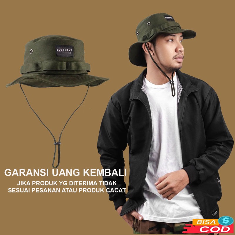 Jual Promo topi bucket hat unisex pria wanita petualang alam liar topi ...