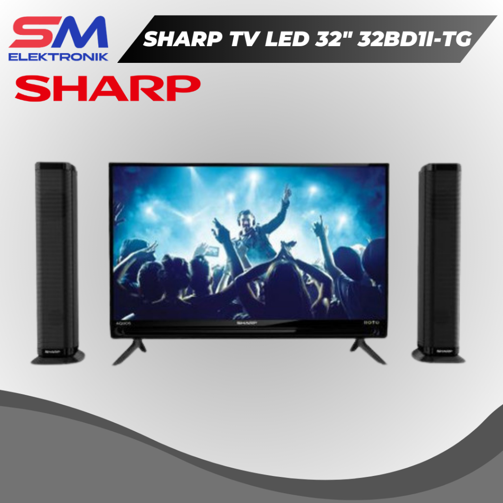 Jual Sharp TV LED 32" 32BD1I-TG | Shopee Indonesia