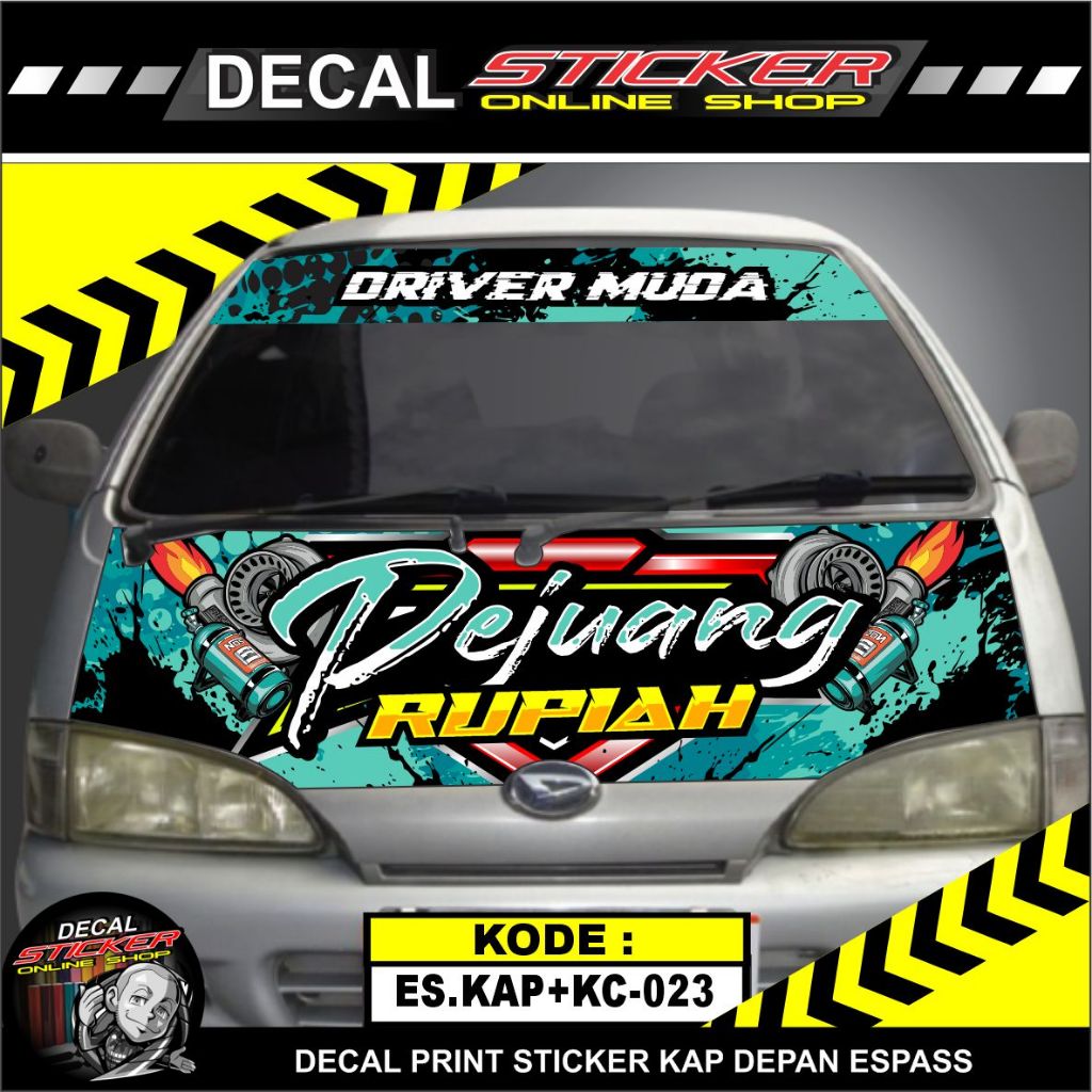 Jual STIKER KAP DEPAN + KACA ATAS ESPASS PICKUP DECAL MOBIL VARIASI ...
