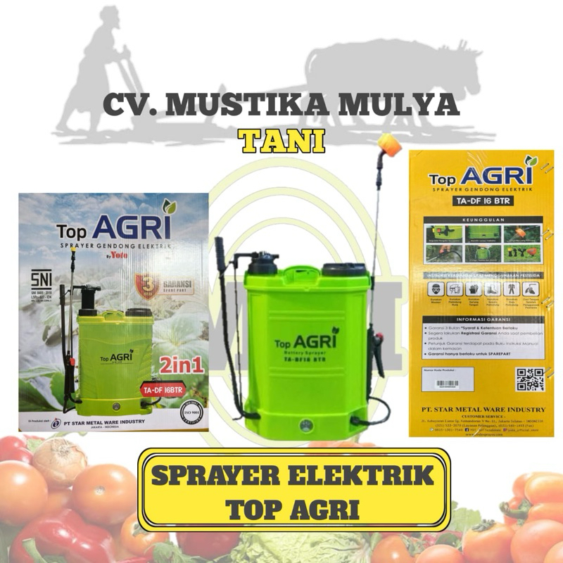 Jual MESIN SEMPROT ELEKTRIK & MANUAL ( TOP AGRI ) 16 LITER DOUBLE ...