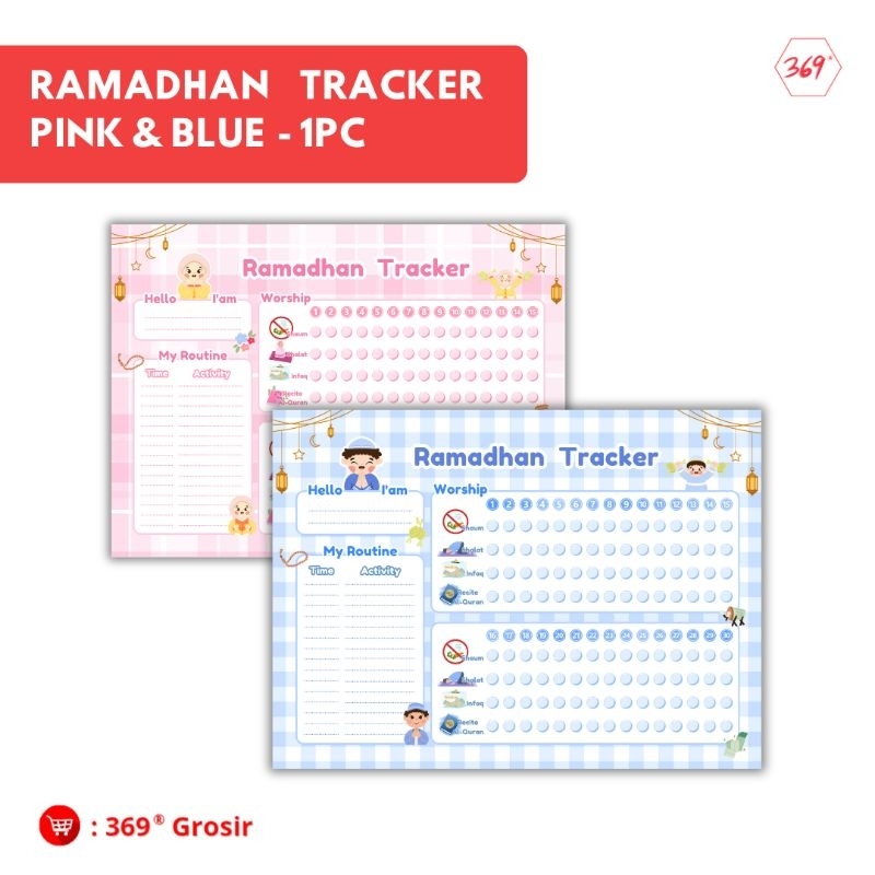 Jual 369 - Ramadan Tracker ( Poster Puasa ) Wipe and Clean - 1pc ...