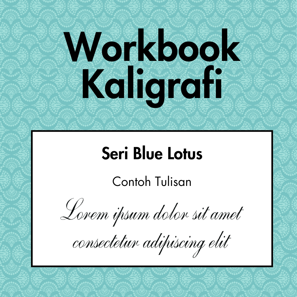Jual Blue Lotus Series - Workbook Latihan Calligraphy Copperplate ...