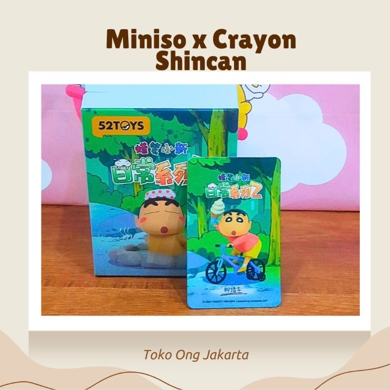 Jual MINISO X CRAYON SHINCAN (SEPEDA) | Shopee Indonesia