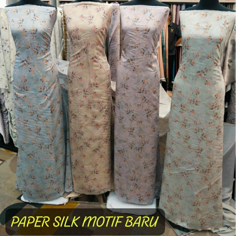 Jual KAIN PAPER SILK PREMIUM/PAPER SILK PRINTING MOTIF | Shopee Indonesia
