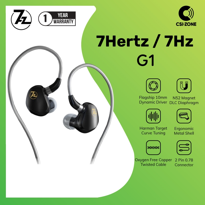 Jual 7Hz / 7 Hertz G1 10mm Dynamic Driver Earphone In Ear Monitor ...