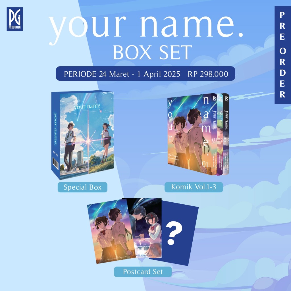 Jual Pre Order Special Box Set Your Name | Shopee Indonesia