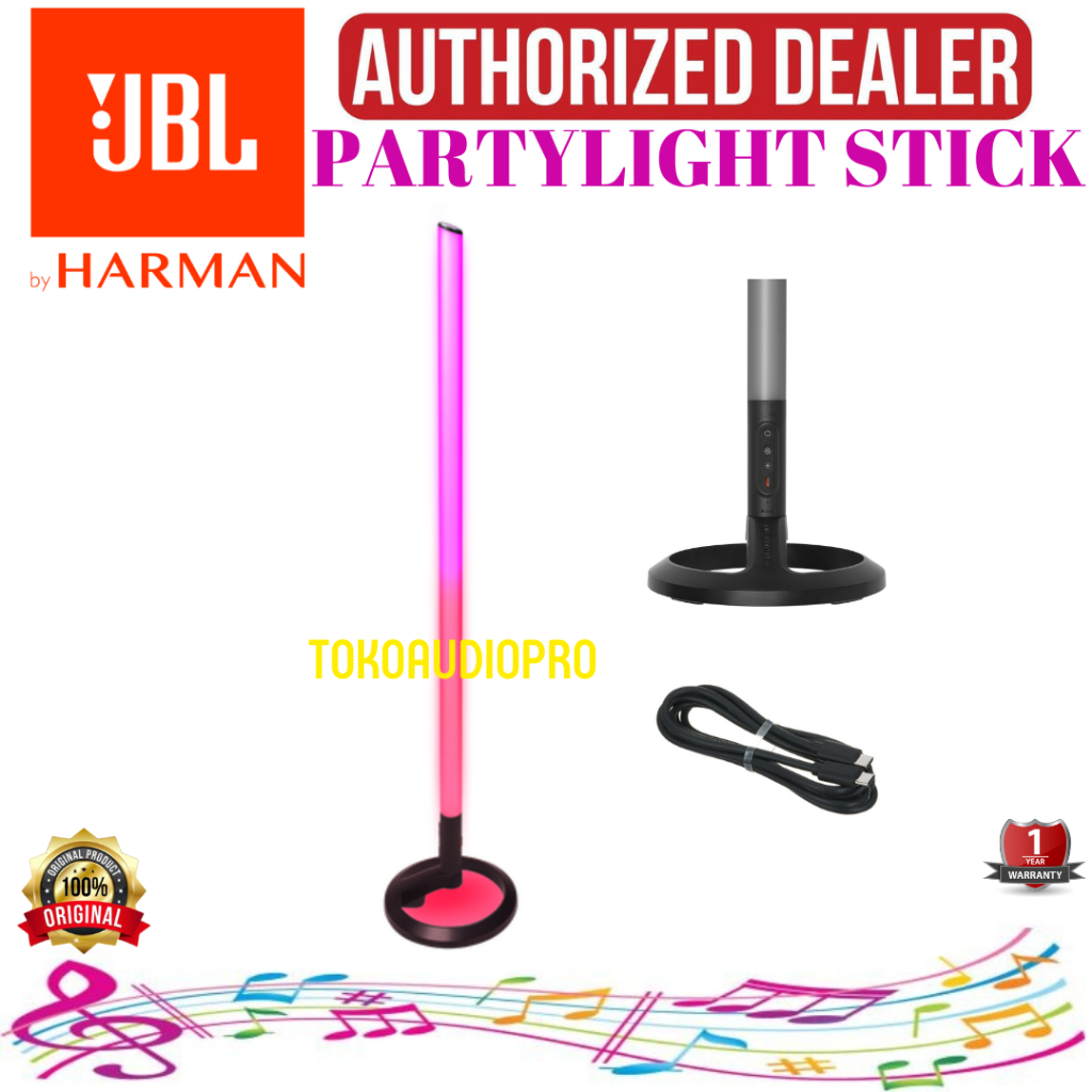 Jual JBL PartyLight Stick Bluetooth Party Light Stick Original Lampu ...
