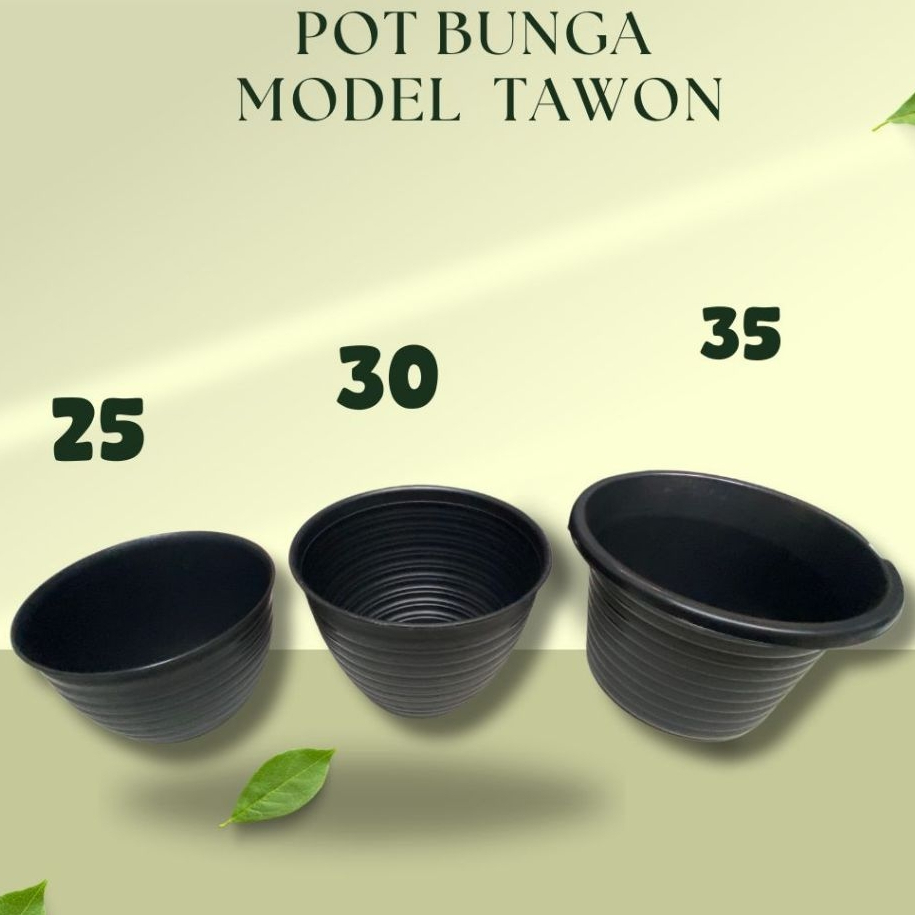Jual POT BUNGA//POT TAWON//POT TANAMAN//POT HITAM//POT WARNA | Shopee ...