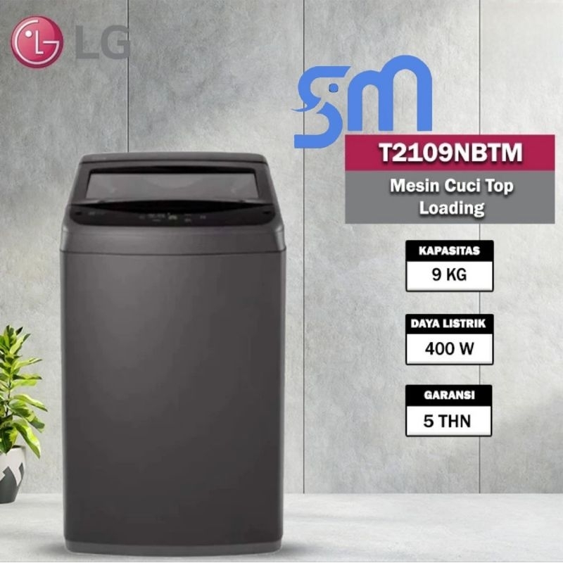 Jual Mesin cuci LG 9 Kg T2109NBTM 1 Tabung Top Loading 2109NBTM | Shopee Indonesia