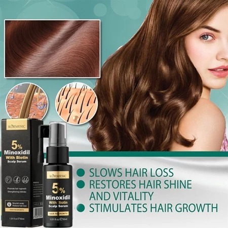 Jual KORMESIC 5% Minoxidil with Biotin Scalp Serum Penumbuh Rambut Obat ...