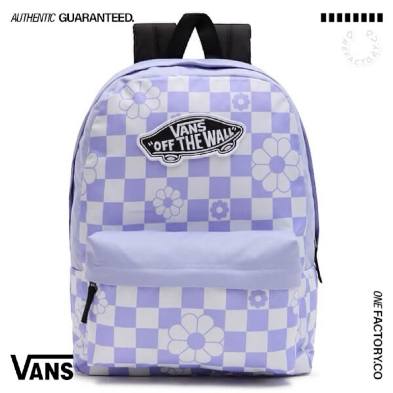 Jual Tas Ransel Laptop Vans Realm Backpack Checkerboard Sweet Lavender ...