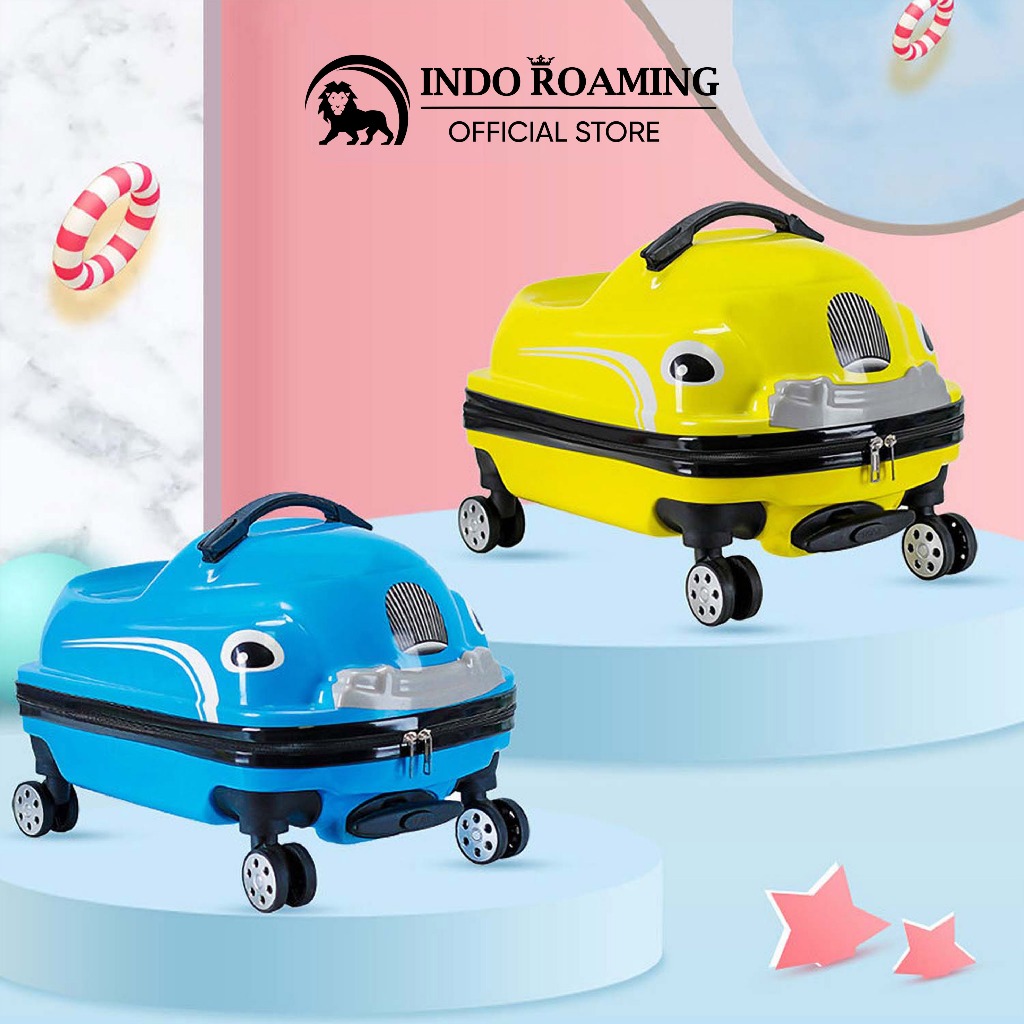 Jual Indo Roaming Koper Tas Dorong Tarik Karakter 3D Anti Pecah - SH006 ...