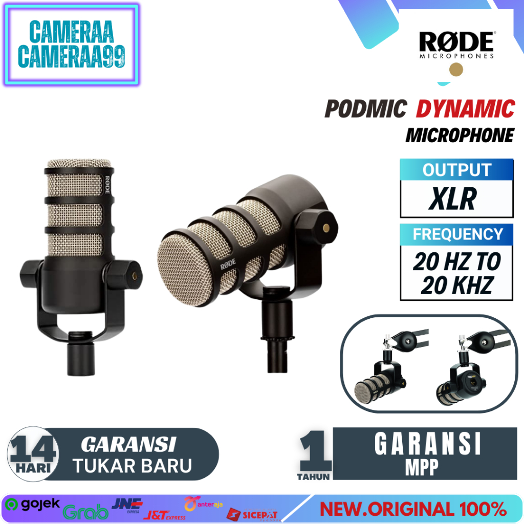 Jual Rode PodMic Dynamic Podcasting Microphone | Shopee Indonesia