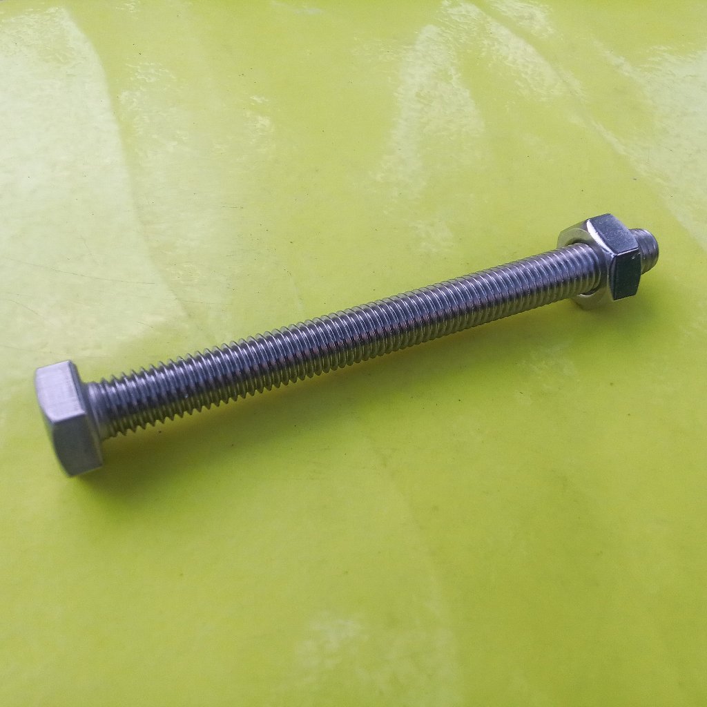 Jual BAUT STAINLESS M12 X 100 / BAUT 19 KUNCI 19 / BAUT SS M12 X 100 SUS 304 / BAUT M12X100 ...