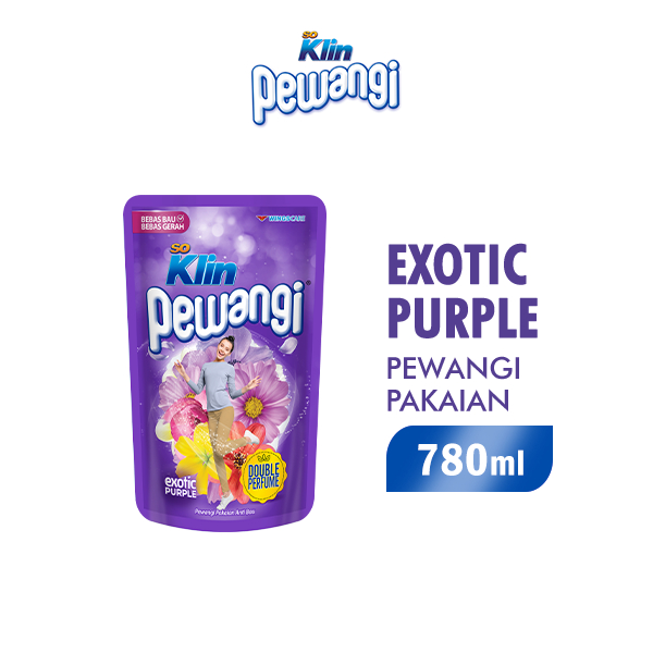 Jual Soklin Pewangi Pakaian Exotic Purple Pouch 780 ml | Shopee Indonesia