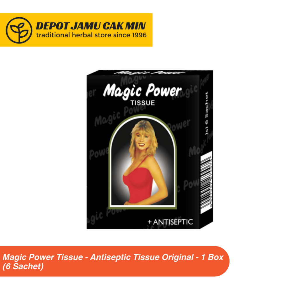 Jual Magic Power Tissue - Antiseptic Tissue Original - 1 Box (6 Sachet ...