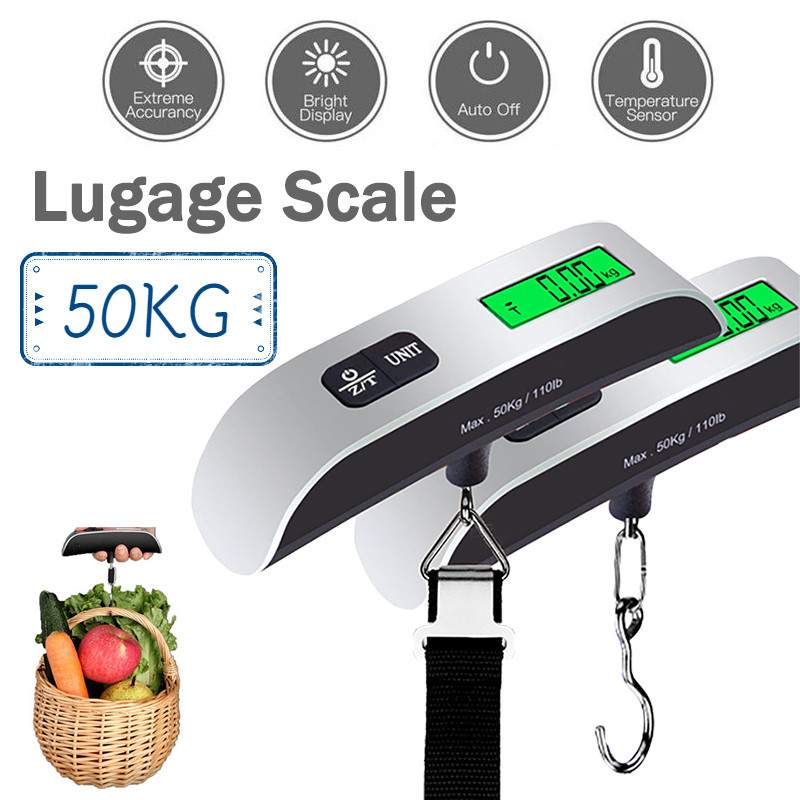 Jual Lugage Scale/Timbangan Koper Tas Digital Gantung Bagasi Travel 50 ...