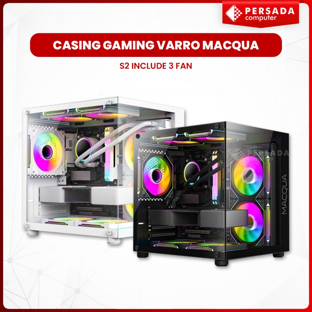 Jual CASING GAMING VARRO PRIME MACQUA S2 INCLUDE 3 FAN | Shopee Indonesia