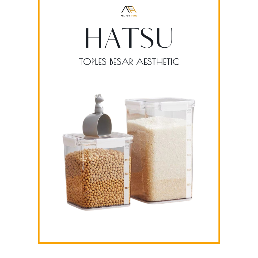 Jual AFH HATSU Kotak Toples Penyimpanan Makanan Kedap Udara / Food ...