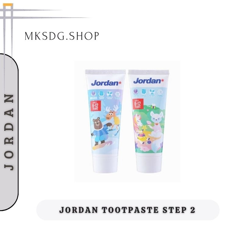 Jual Jordan Kids Step 2 New Permanent Teeth Toothpaste 6-12 Years ...