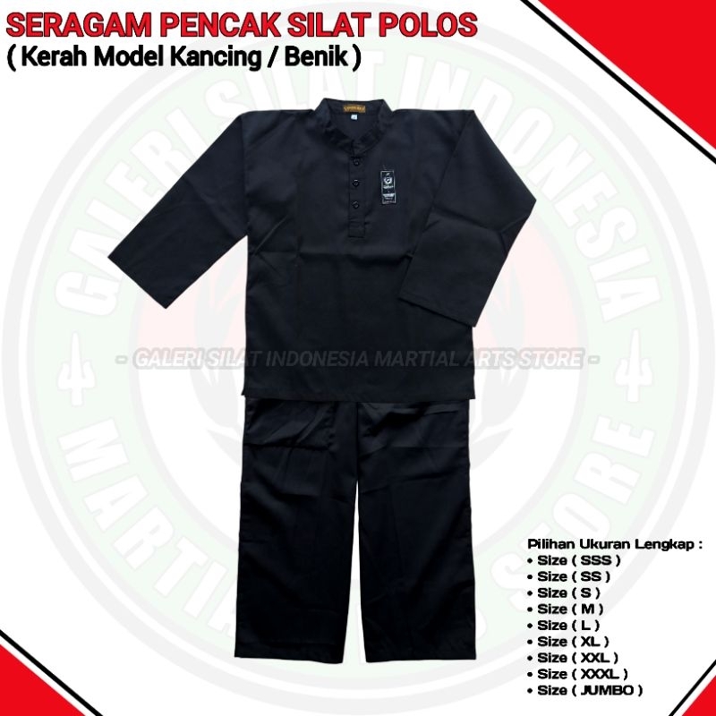 Jual Baju Silat Hitam Polosan Benik 3 - Sakral Benik Polos - Seragam ...