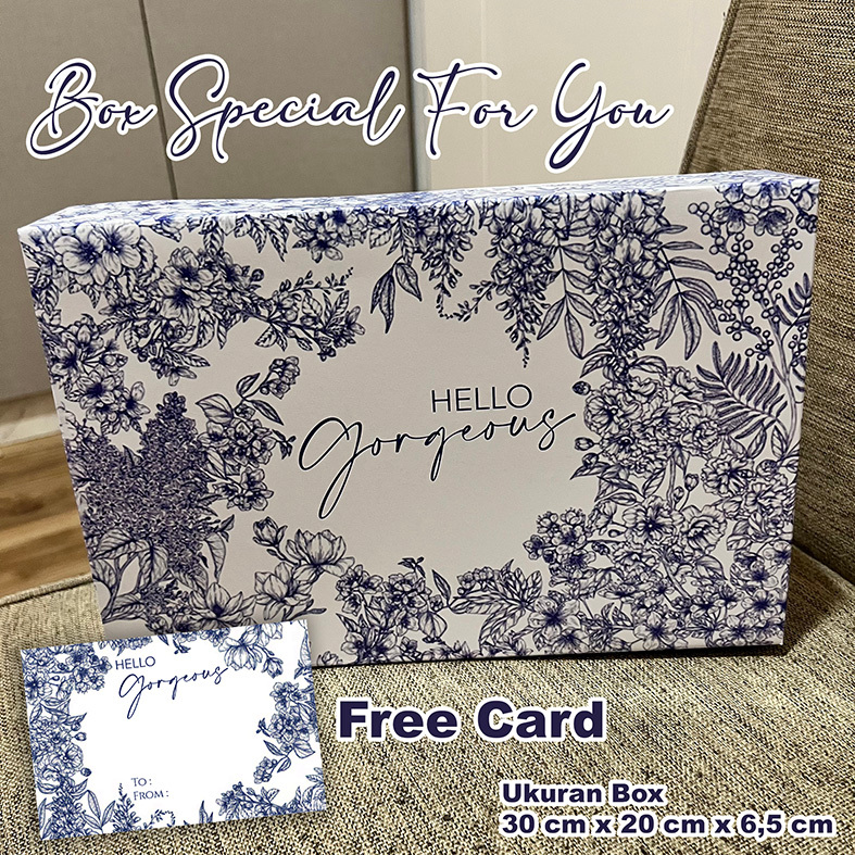 Jual box special for you | box gorgeous | box kado ulang tahun (biru ...