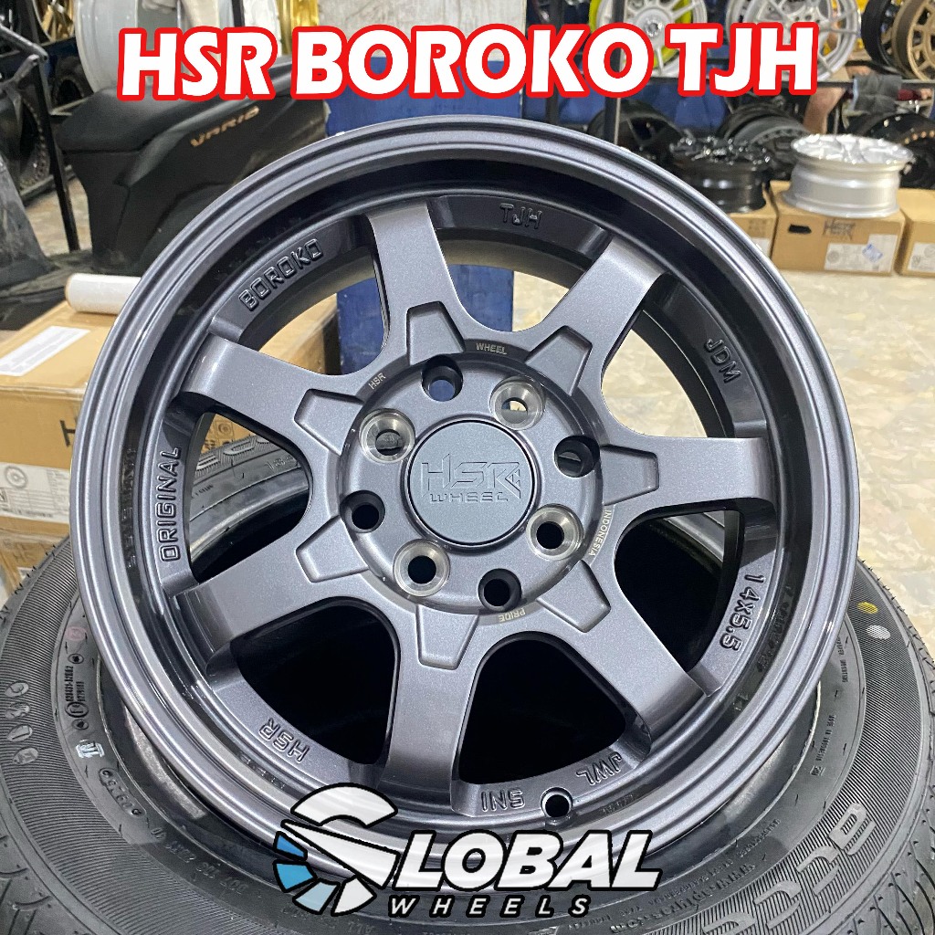 Jual Velg Racing TE37 Glossy Grey Ring 14 HSR Boroko Tjh Buat Avanza, Brio, Mirage, Starlet, Dll ...