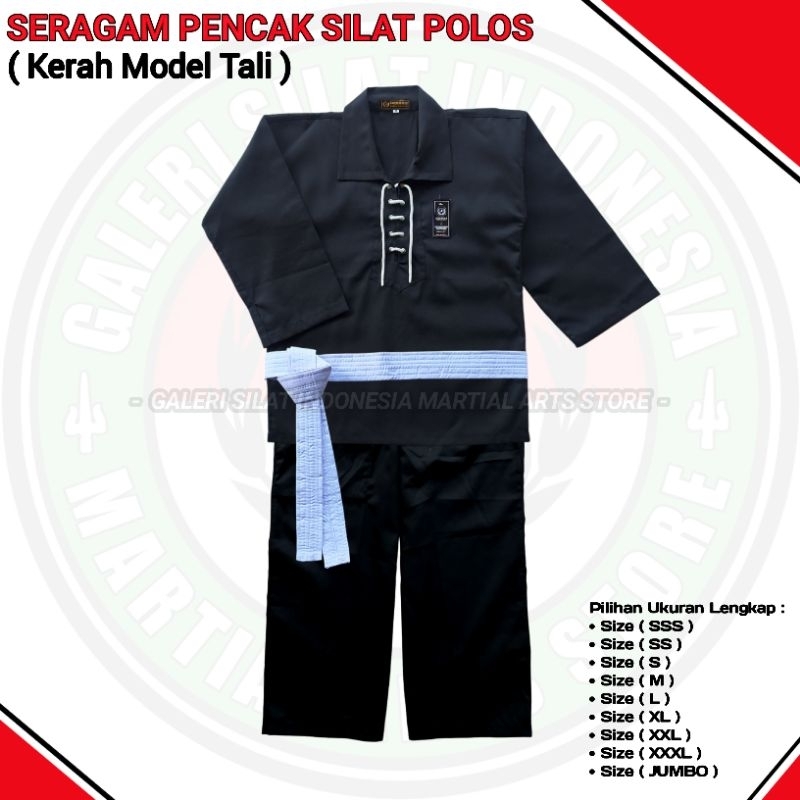 Jual Seragam Silat Polos Model Tali - Baju Silat Polosan Tanpa Logo ...