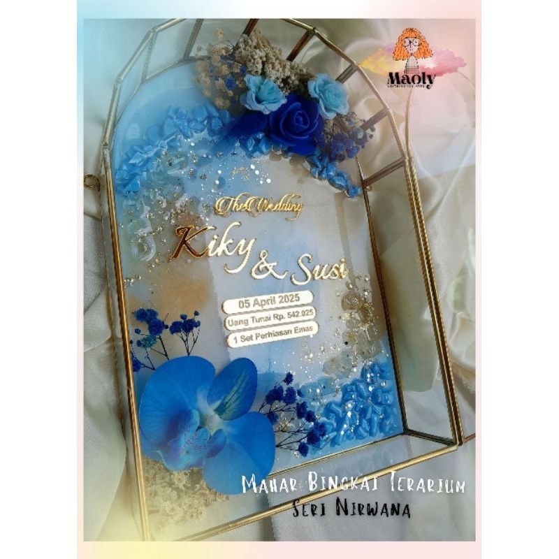 Jual FULL FRAME Mahar Resin Bingkai Arch Terarium Resin Kubah Oval ...