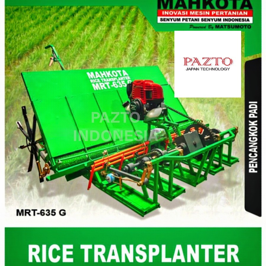 Jual Mesin Tanam Padi Rice Transplanter Mahkota MRT 635 G | Shopee ...