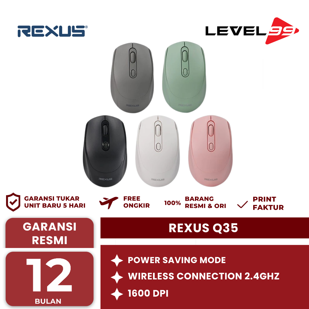Jual Rexus q35 office wireless mouse | Shopee Indonesia