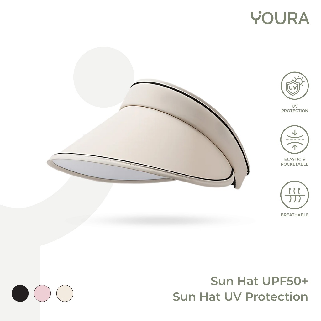 Jual YOURA - Topi Olahraga Sun Hat Wanita UV Bersepeda Anti-Ultraviolet UPF50+ Matahari | Shopee ...