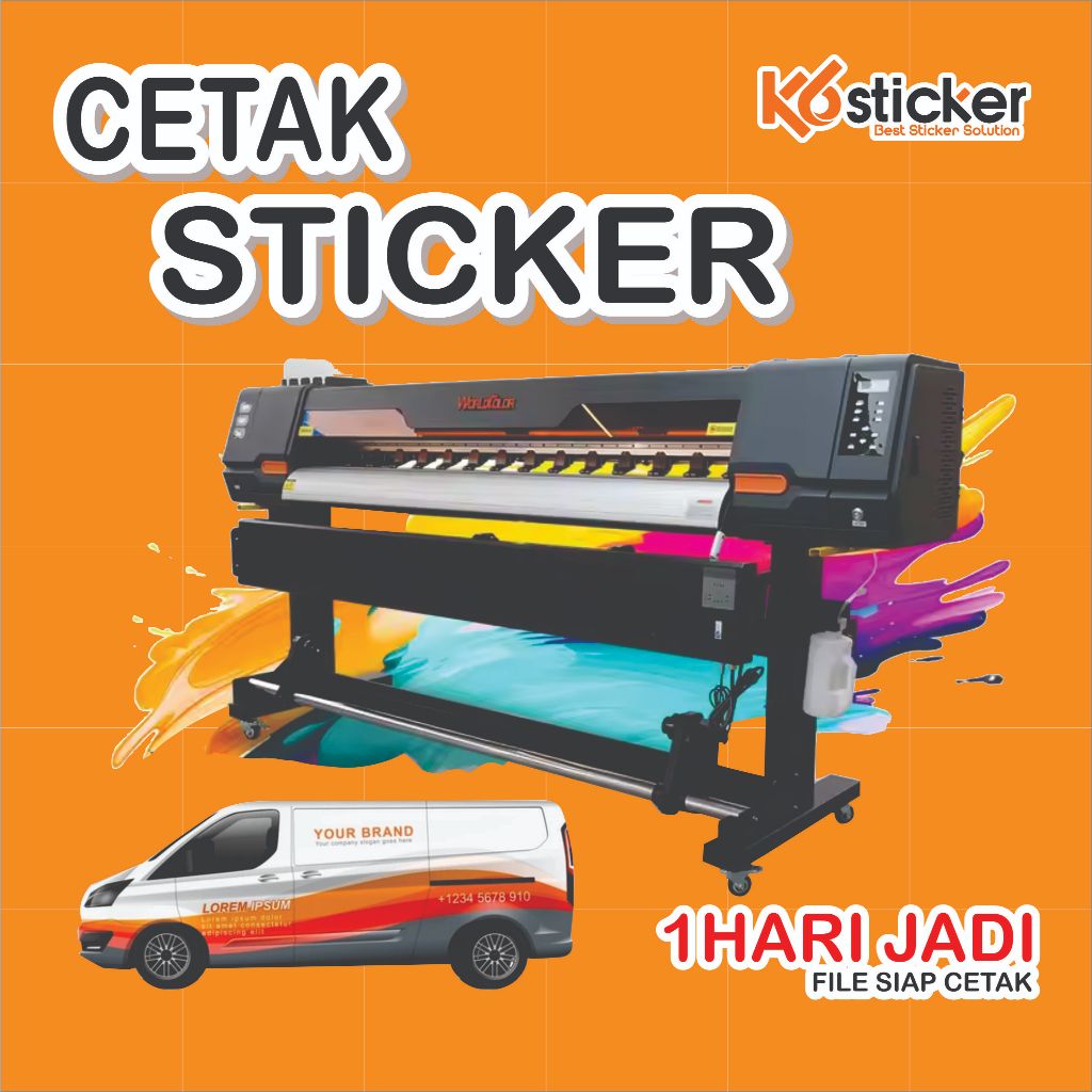 Jual Print Sticker Vinyl Meteran - Cetak Sticker Custom indoor | Shopee ...