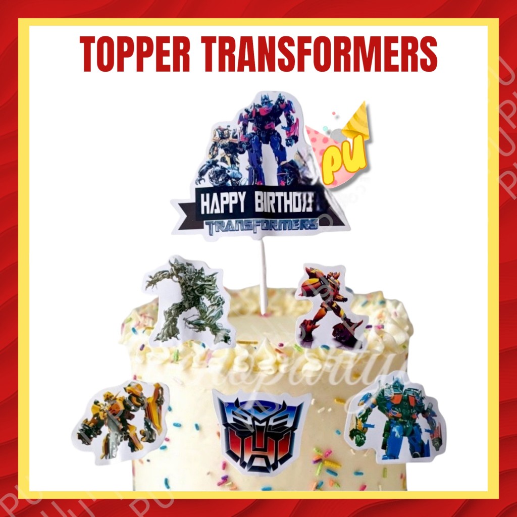 Jual Topper TRANSFORMER / Topper Kue TRANSFORMERS Optimus Prime ...