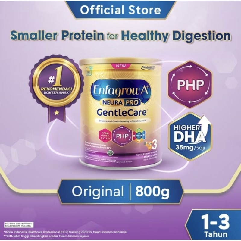 Jual Enfagrow A+ Gentlecare PHP 800 gr Original Susu Formula Anak Untuk ...