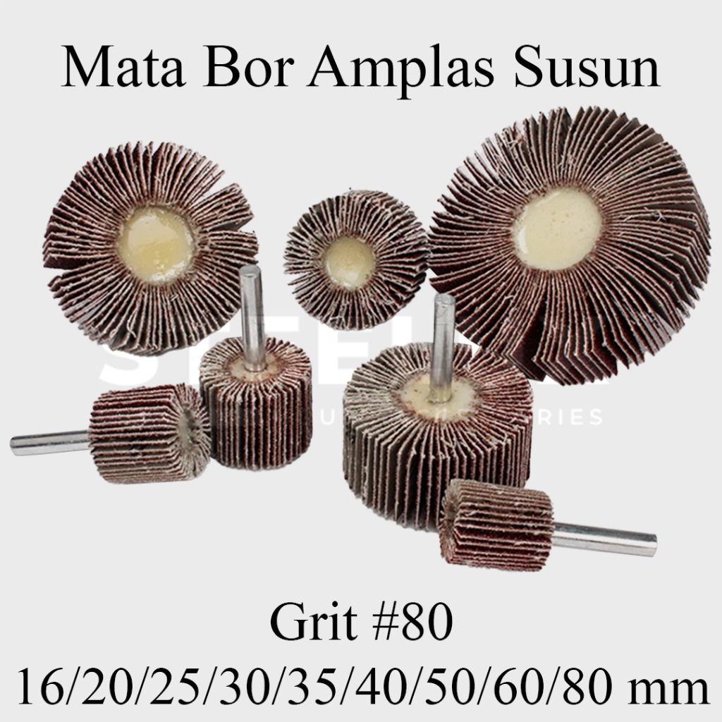 Jual Mata Grinder Amplas Susun 16/20/25/30/35/40/50/60/80 mm #80 Kipas ...