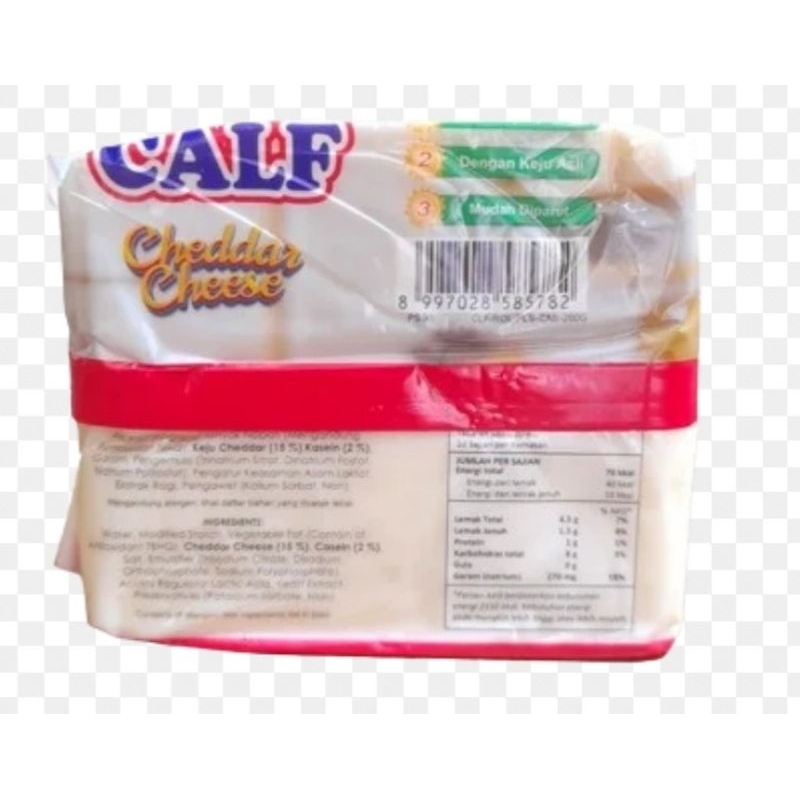 Jual calf cheddar cheese 200g | Shopee Indonesia