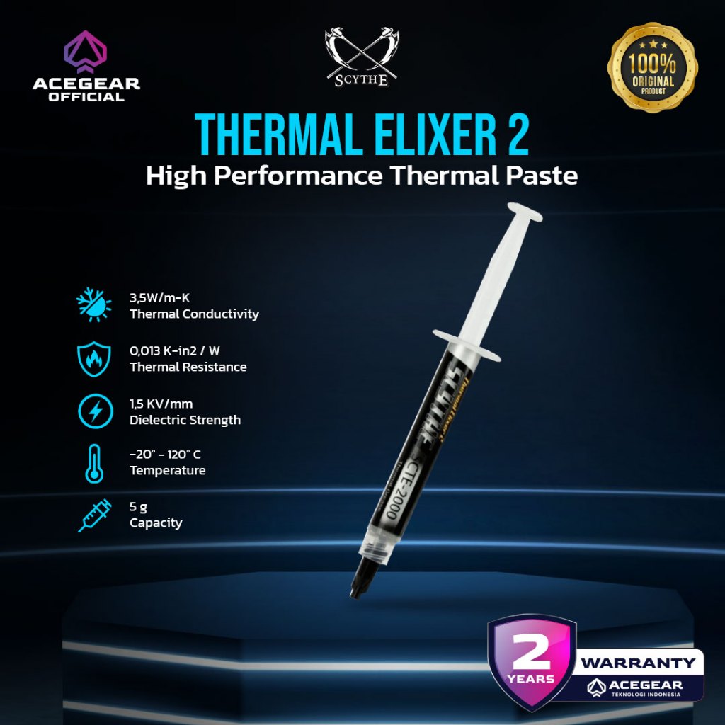 Jual SCYTHE Thermal Elixir 2 - High Perfomance Thermal Paste | Shopee ...