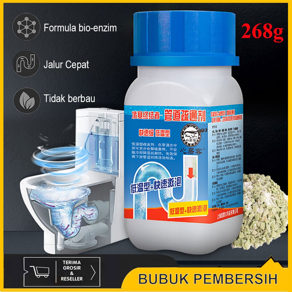 Jual Serbuk Anti Tersumbat Bubuk Anti Sumbat Melancarkan Saluran Toilet ...
