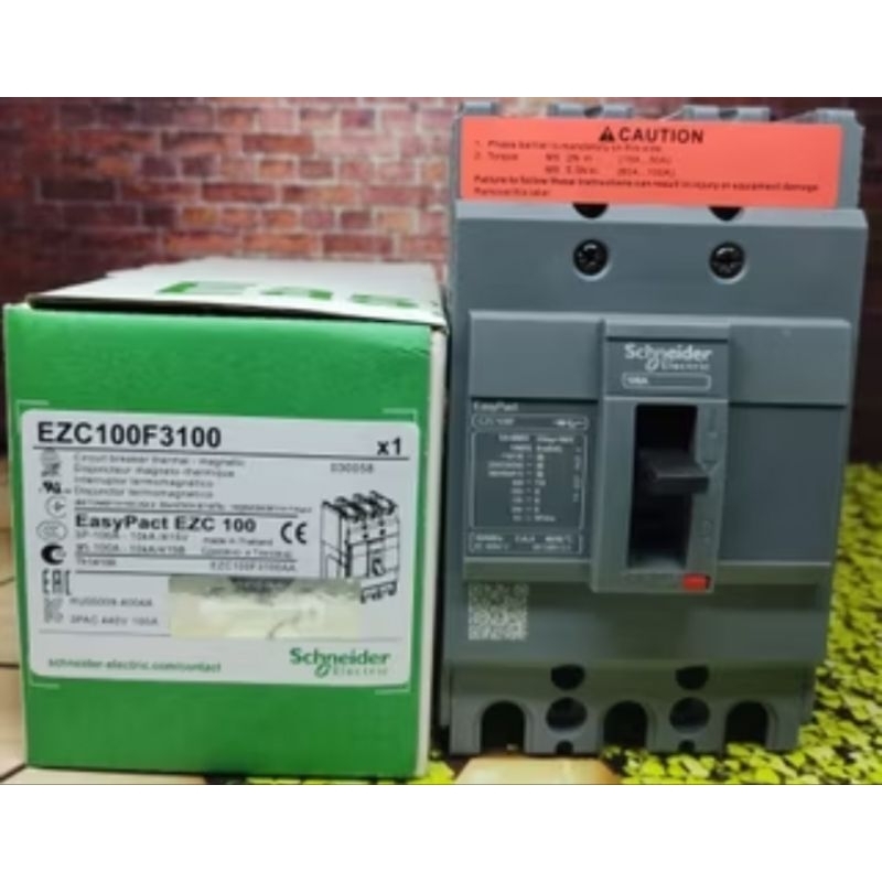 Jual MCCB Breaker Schneider Elektrik EZC100F 3Phase 100A 80A 75A 60A 50A 25A 20A | Shopee Indonesia
