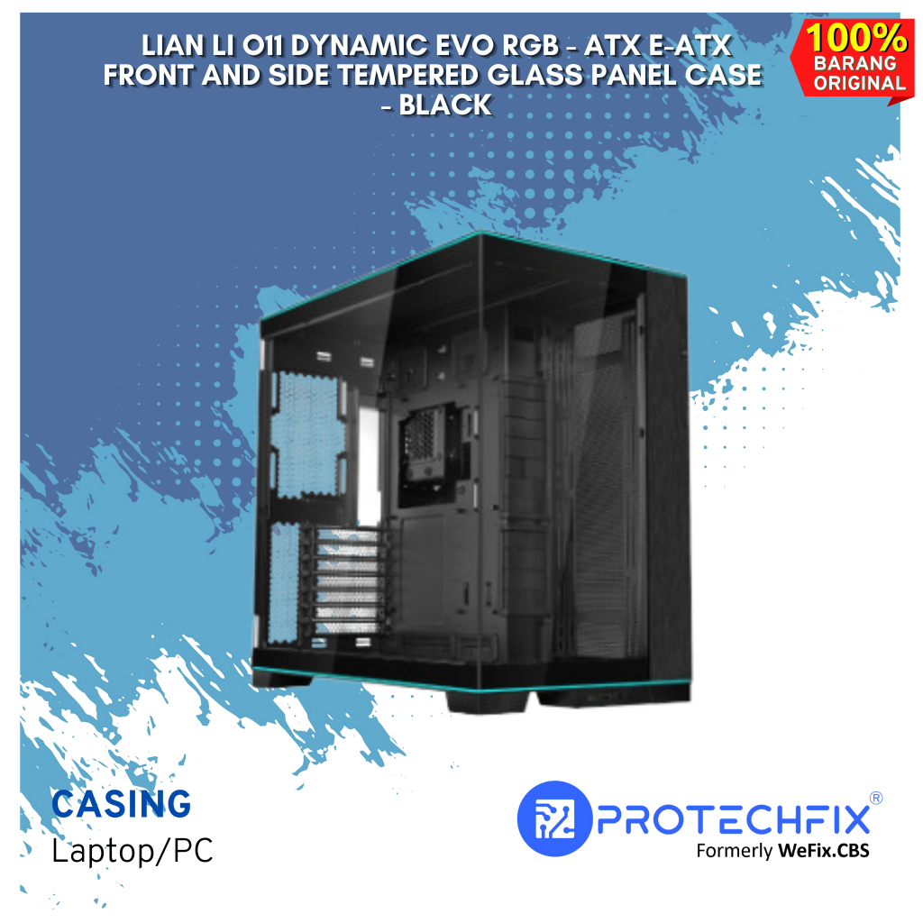Jual LIAN LI O11 DYNAMIC EVO RGB - ATX E-ATX Front and Side Tempered Glass Panel Case - Black ...