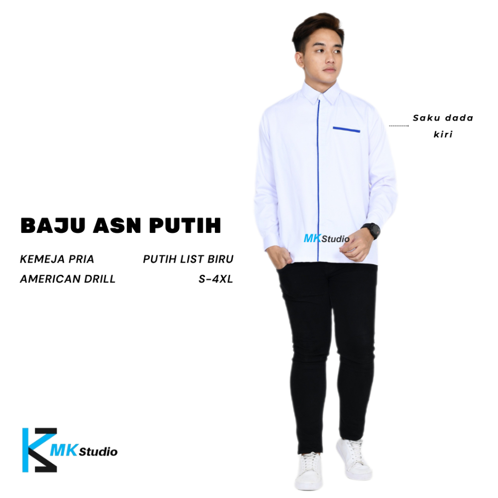 Jual Kemeja Putih Pria/Kemeja Putih Wanita/Kemeja Lengan Panjang/Baju ...