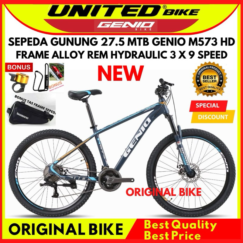 Jual Sepeda Gunung MTB 27,5 Genio M573 Frame Alloy By Unitedbike | Shopee Indonesia