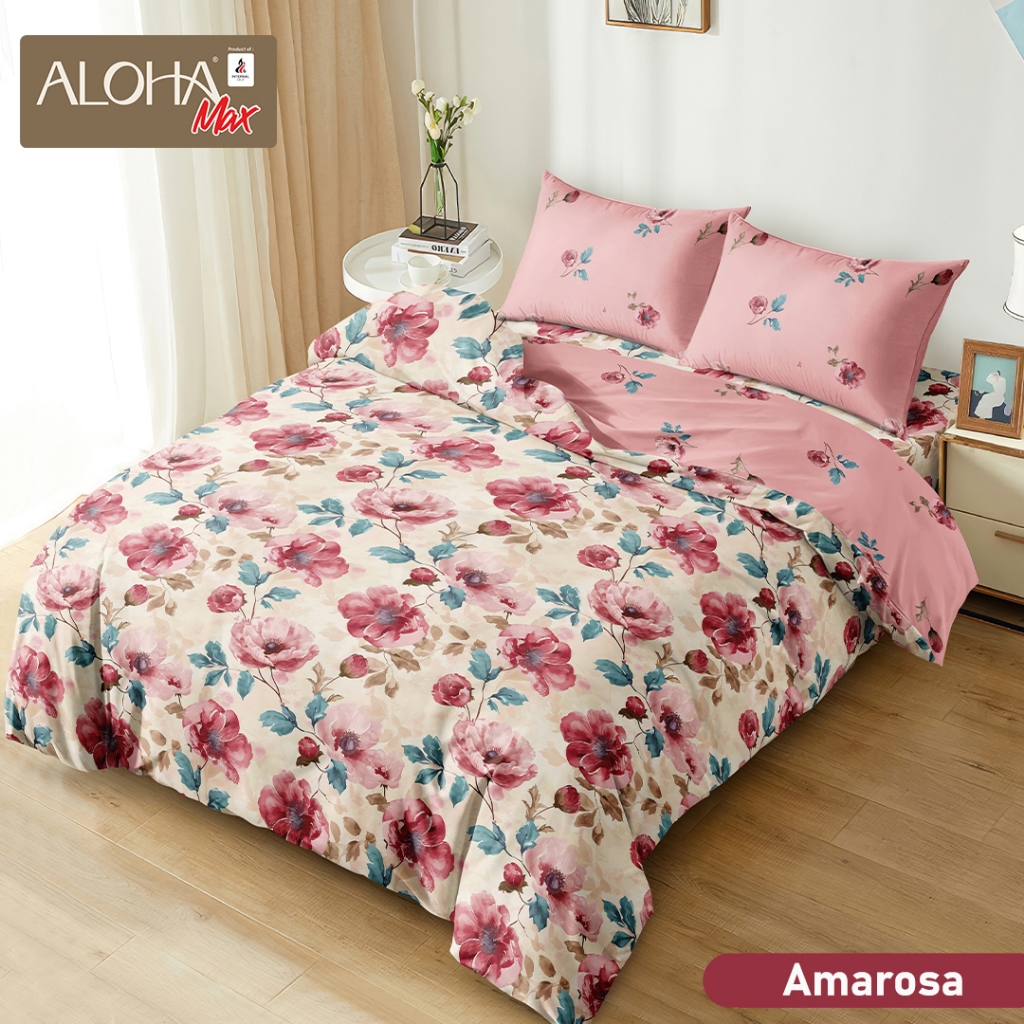Jual Bedcover Set Sprei ALOHA Max x Ayu Ting Ting uk 180x200 / 160x200 ...