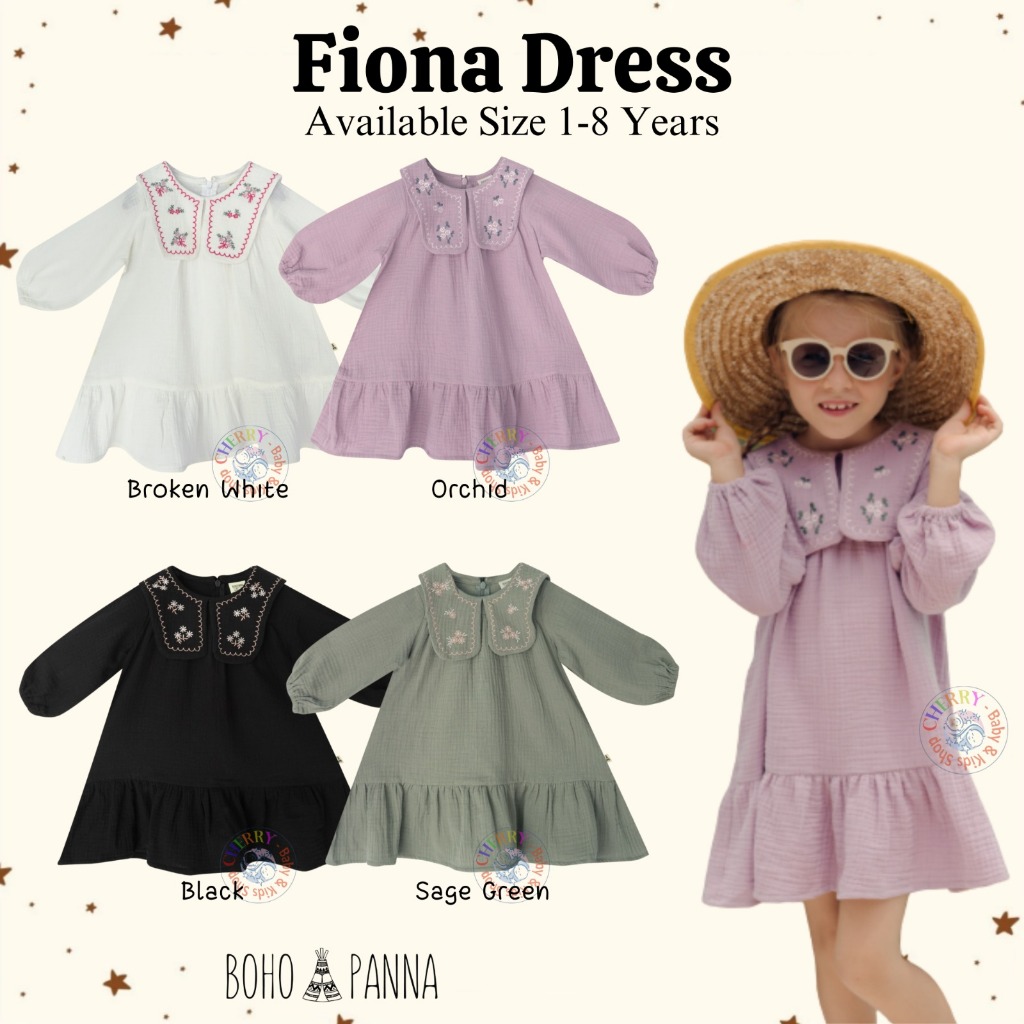 Jual Bohopanna Fiona Dress 0-3 Tahun Fionna / Marie Dress AMBYAR Dress ...