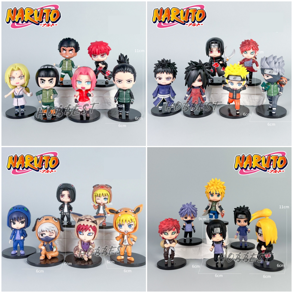 Jual Action Figure NARUTO CHIBI set - Miniatur Pajangan Mainan Toy ...