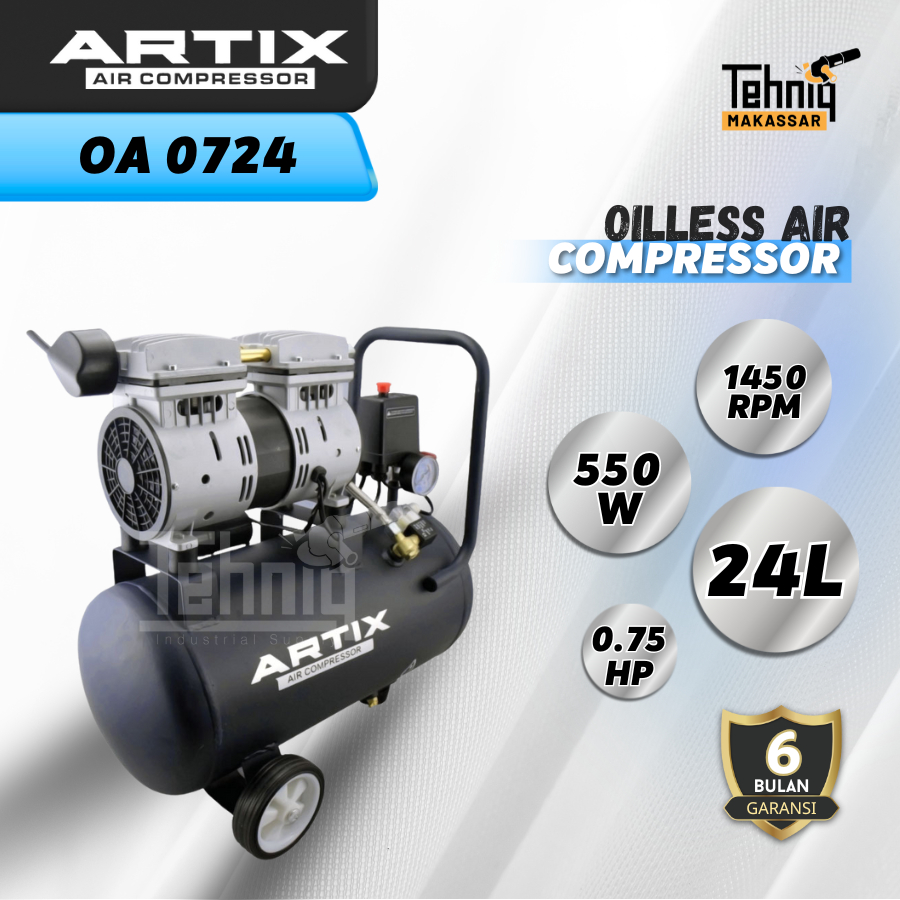 Jual Kompresor Angin Artix OA 0724 Tanpa Oli - Compressor Oilless ...